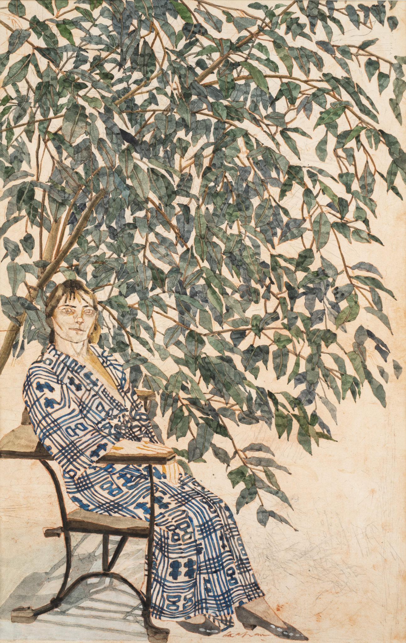 Sam Szafran - Lilette et feuillages- Galerie DIL